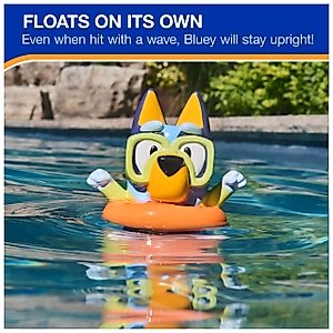 Swimways Bluey Floatin' Figures, Swimming Pool Accessories & Kids Pool Toys, Bluey Party Supplies & Water Toys for Kids Aged 3 & Up