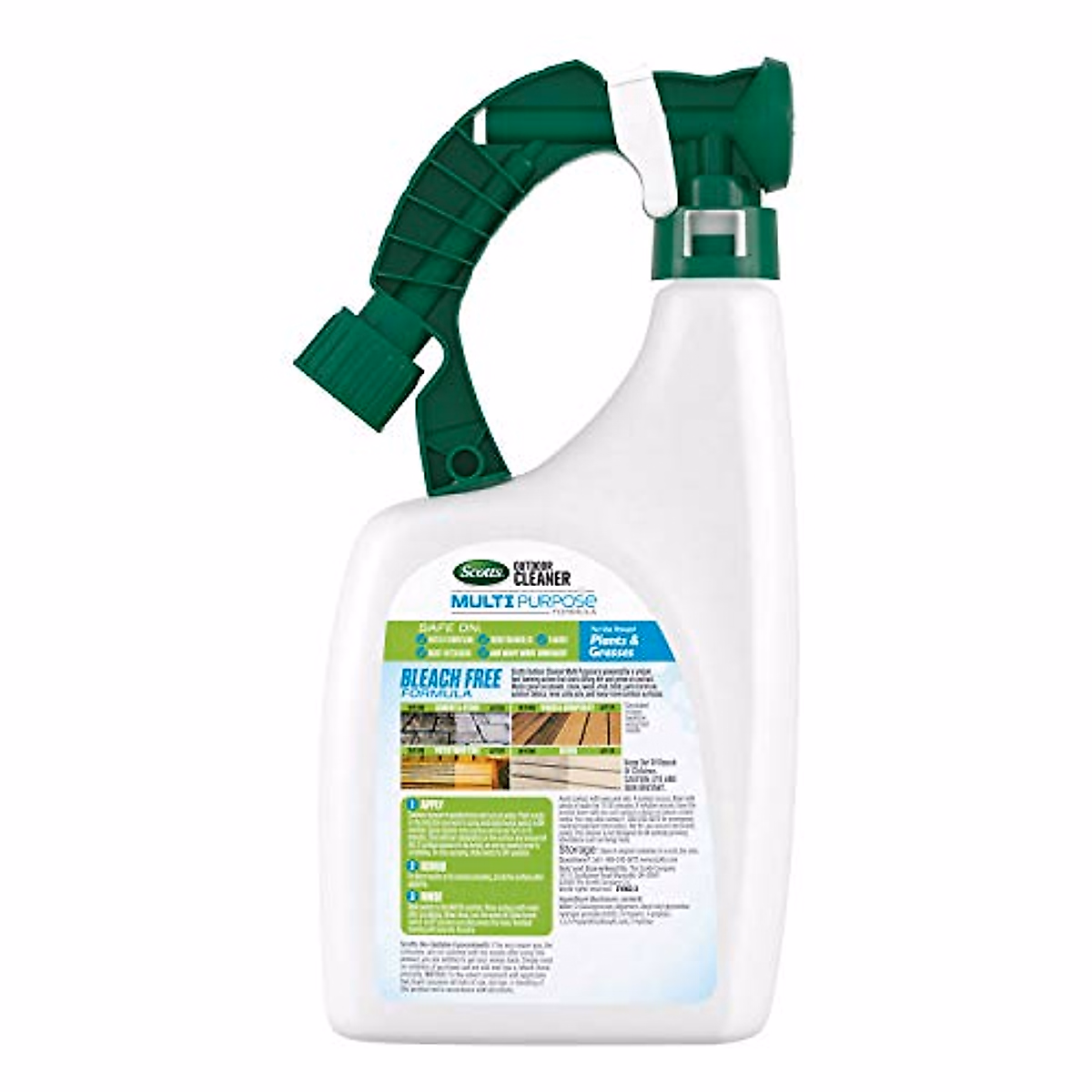 Scotts Outdoor Cleaner Multi Purpose Formula: Ready-to-Spray, Bleach-Free, Use on Decks, Siding, Stone and Patio Furniture, 32 oz.