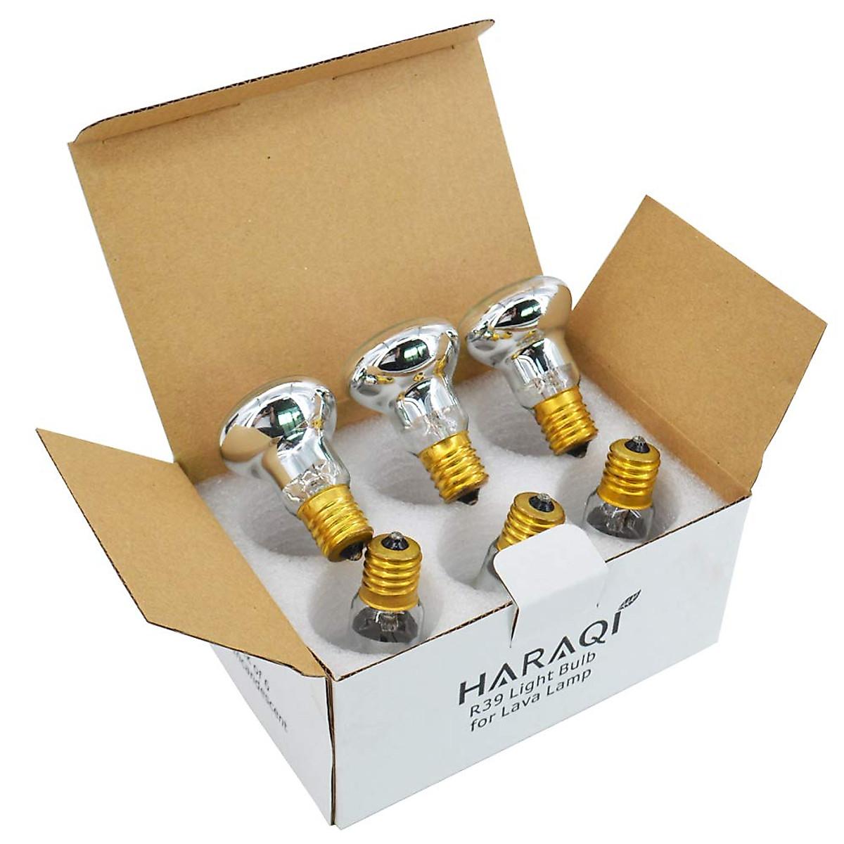 Replacement Bulbs for Lava Lamps,Glitter Lamps,R39 E17 25 Watt 6 Pack Reflector Bulbs
