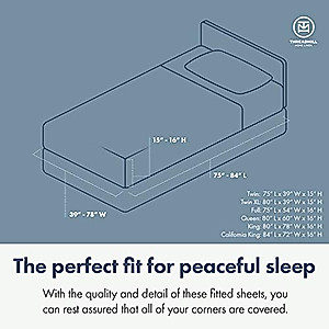 Threadmill 100% Cotton Sheets for Queen Size Bed - 600 Thread Count Queen Bed Sheets Set with 16” Deep Pocket - Sateen Weave 4-Piece Bedding Set with Cooling Effect, Sage Green