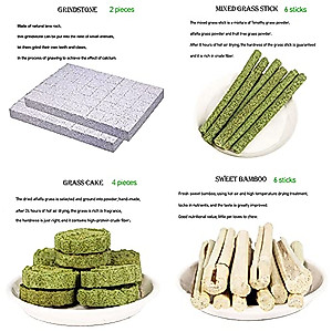 kathson Bunny Grinding Claw Pad Rabbit Scratch Foot Pad Small Animals Lava Grinding Teeth Stone Hamster Chew Treats Toys for Guinea Pig Rat Gerbil Chinchilla Hedgehog