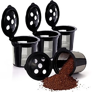 Reusable K Cups for Keurig Supreme, K Supreme Plus and K Slim by PureHQ - Refillable Kcup for Keurig Supreme Coffee Maker - MultiStream Coffee Pods Filter - 4 Pack