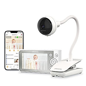 Chillax Giraffe Pro Smart Baby Monitor – WiFi Baby Monitor with Full HD 1080p Camera and 4.3” Video Parent Unit, Privacy Protection Switch, Auto Dimming LED, Gooseneck, 2-Way Audio, Night Vision
