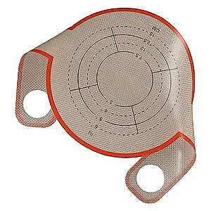 hobbyme 2 Pcs Silicone Bread Sling Dutch Oven,Non-Stick & Easy Clean Reusable Silicone Bread Baking Mat,With Extra Long Handles Bread Baking Sheet Liner,Bread Baking Mat for Transferable Dough
