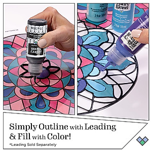 Gallery Glass Stained Glass Paint, Crystal Clear 8 fl oz Stained Glass Paint Perfect For DIY Arts And Crafts Paint Projects, 19699