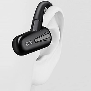 Open Ear Wireless Headphones, Air Conduction Open Earbuds with Clear Mic for Call, Quality Sound Extra Lightweight Comfortable & Healthy Wearing, for Outdoor Sport Gym Work, Bluetooth 5.0, CGS-B6