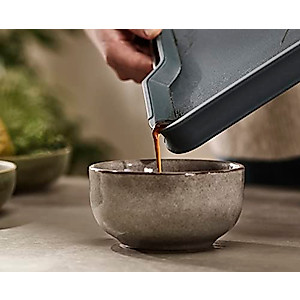 Joseph Joseph Cut&Carve Plus - Non-Slip Multi-Function Double-Sided Chopping Board, Food Preparation and Carving, with Raised Edges Stainless-Steel Handles, Dishwasher Safe (Large) - Sky