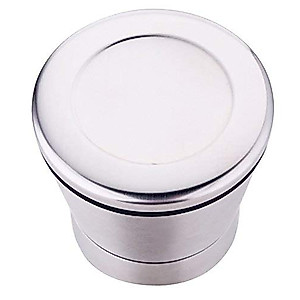 BlueSnail Stainless Steel Manual Grips Glass Salt Pepper Grinder Seasoning Bottle (7.5", Silver)