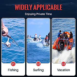 18HP Outboard Motors 2 Stroke Water-Cooled Short Shaft Outboard Boat Motor,246CC Heavy Duty Boat Motor Fishing Boat Kayak Engine with CDI Air Cooling System