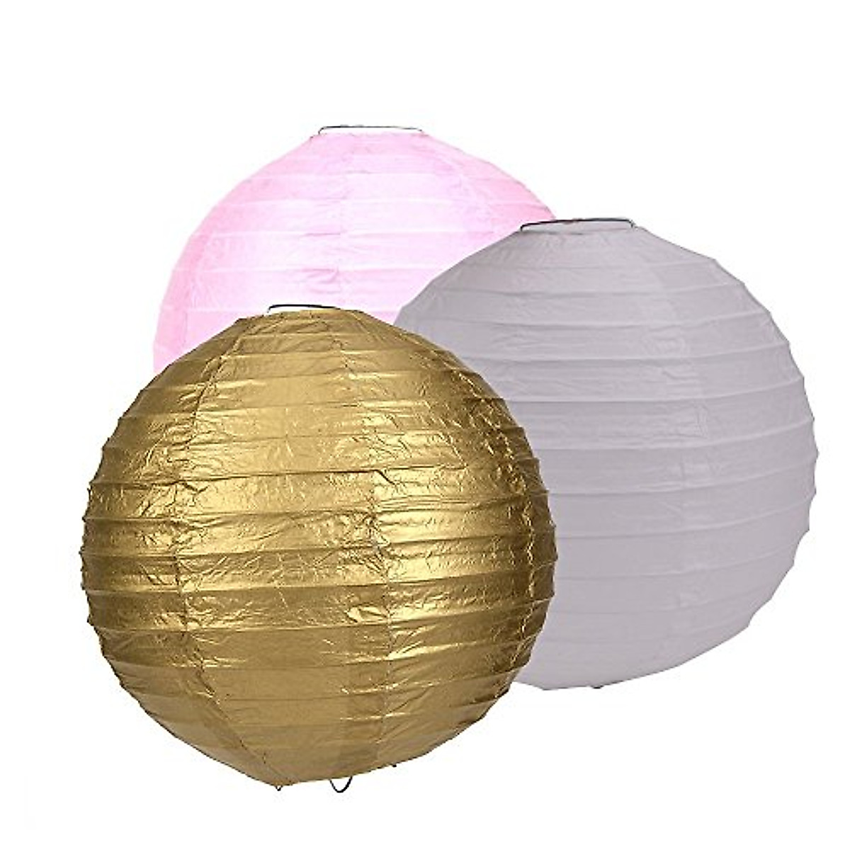 Sogorge Bridal Shower Decorations 18pcs Burgundy Pink Gold Birthday Decorations Tissue Paper Pom Pom and Paper Lanterns Photo Backdrop Wedding/Bachelorette Party Decorations