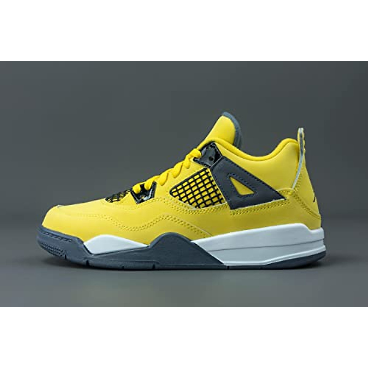 Nike Little Kid Jordan 4 Retro Lightning Tour Yellow/Dark Blue Grey (BQ7669 700) - 12.5 Multicolor 12.5 Little Kid