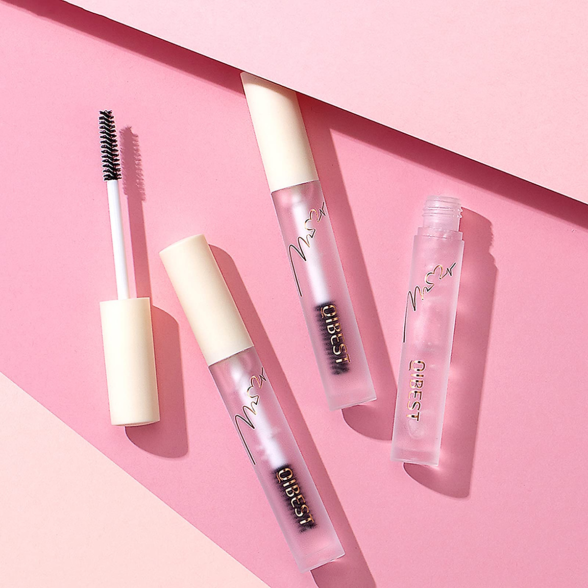 PASNOWFU Clear Eyebrow Setting Gel, 2 PCS Brow Fix Gel, Waterproof And Sweat-Proof Eyebrow Repair Liquid Brows Styling Beauty Salon Home Use Makeup