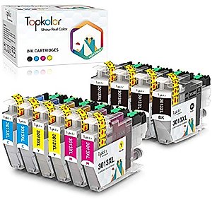 Topkolor Compatible Ink Cartridges Replacement for LC3013 LC3011 LC 3013 3011 LC-3013 LC-3011 High Yield for MFC-J491DW MFC-J895DW MFC-J690DW MFC-J497DW Printer, 8 Pack… (10pack)