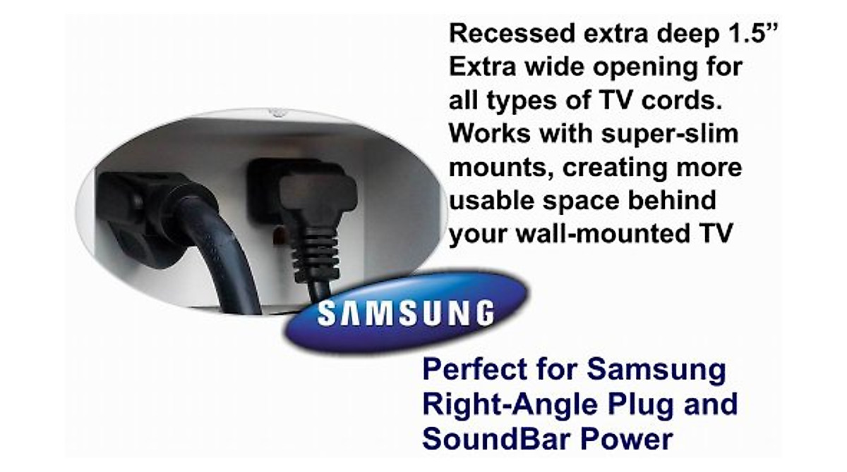 PowerBridge TWO-PRO-6 Dual Power Outlet Professional Grade Recessed In ...