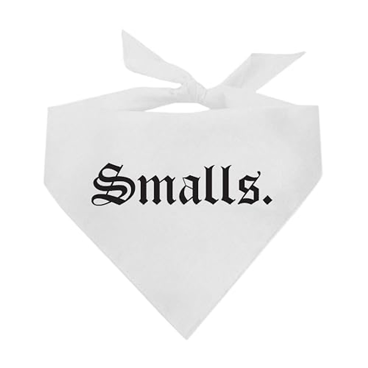 Smalls Matching 90's Hip Hop Dog Bandana (White, XS 407)