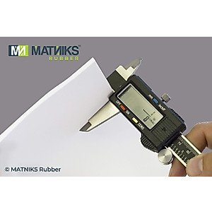 MATNIKS Food Grade Silicone Rubber Sheet 12x12-inch by 1/8 White - Duro Shore A65 High Temperature Heavy Duty for Gaskets DIY Food Covers Lids Sealing Material Supports Microwave Oven Protection