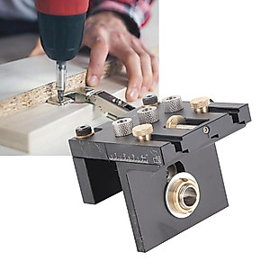 3-in-1 Pocket Hole Jig Kit, Woodworking Doweling Jig Set with Clear Scale, Dowel Drill Guide Kit for Puncher Locator Carpentry Woodwork