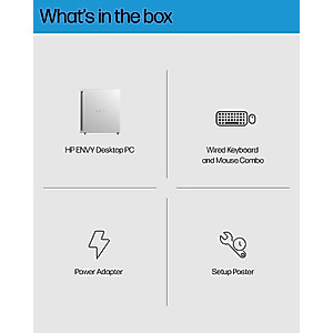 HP 2023 Newest Envy Desktop, Intel Core i9-12900 Processor(16-core), NVIDIA GeForce RTX 3070 Graphics, 32GB RAM, 2TB SSD, 2TB HDD, Bluetooth and Wi-Fi 6, Windows 11 Home, Silver