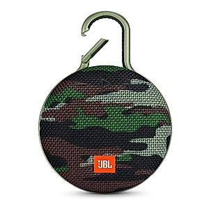 JBL Clip 3, Camouflage - Waterproof, Durable & Portable Bluetooth Speaker - Up to 10 Hours of Play - Includes Noise-Cancelling Speakerphone & Wireless Streaming