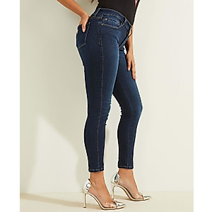 GUESS Women's Sexy Curve Mid-Rise Stretch Skinny Fit Jean, Cumberland, 25