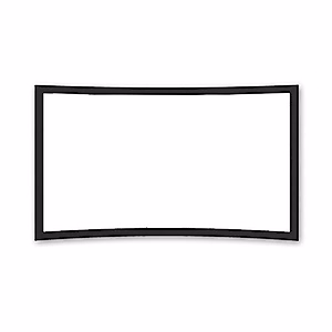n/a 4K 16:9 White Woven Acoustic Transparent Customize 3D Curved Fixed Frame Projector Screen for Home Cinema Projection Screen (Size : 133inch)