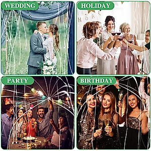 Wettarn 100 Pcs Throw Streamers Confetti Romantic White Hand Throw Streamers No Mess Streamer Crackers for Wedding Birthday Party Celebrations Graduation Party Favors