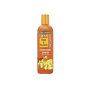 Shampoo with Mango & Shea Butter by Creme of Nature, Ultra Moisturizing for Dry Dehydrated Hair, 12 Fl Oz