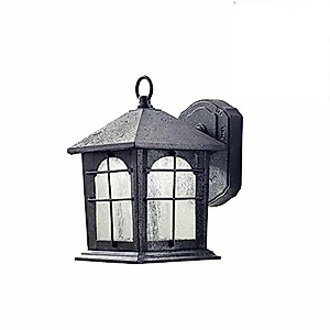 Home Decorators Collection Aged Iron Outdoor LED Wall Lantern
