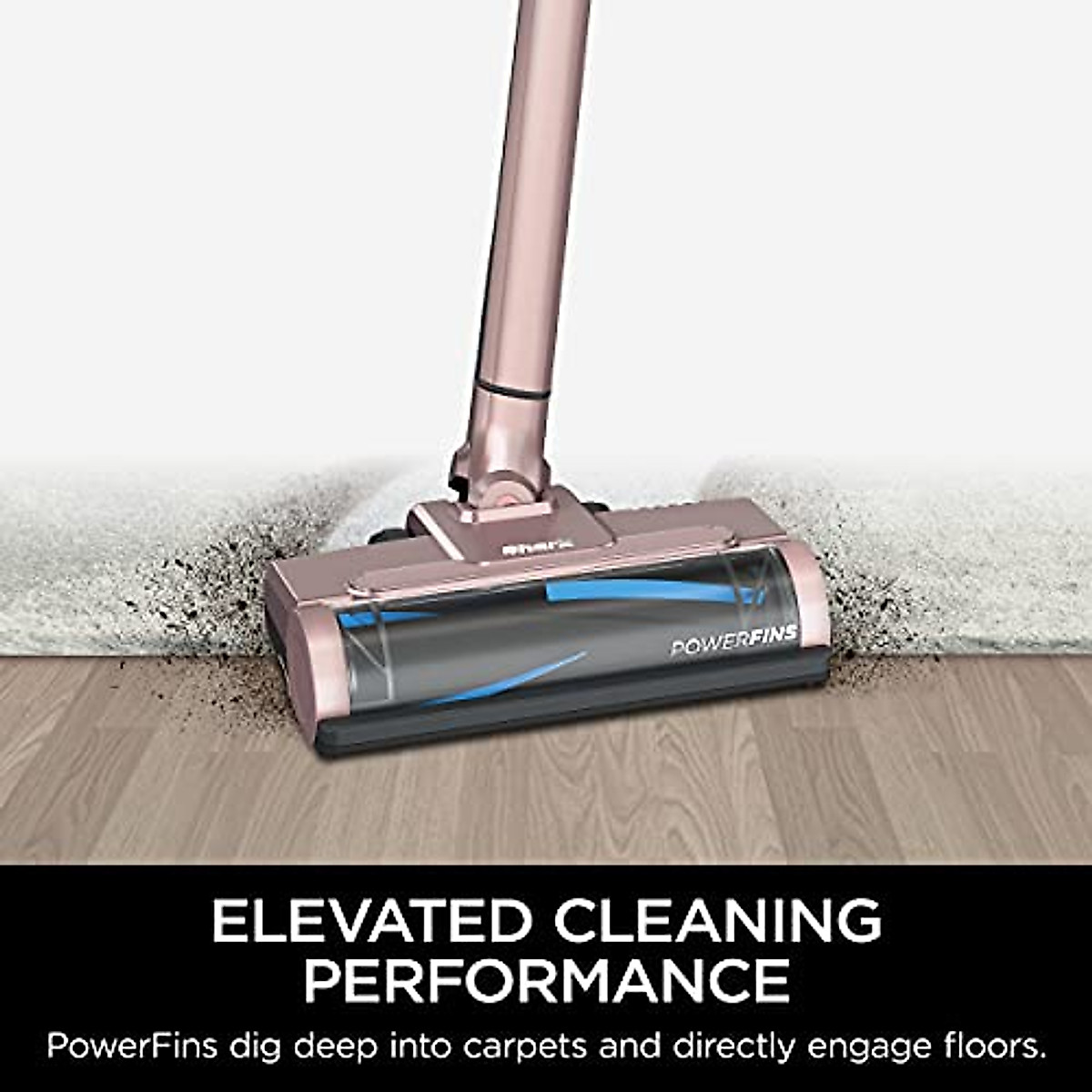 Shark WS632RGBRN WANDVAC System Ultra-Lightweight Powerful Cordless Stick Vacuum with Boost Mode, Charging Dock, Rose Gold