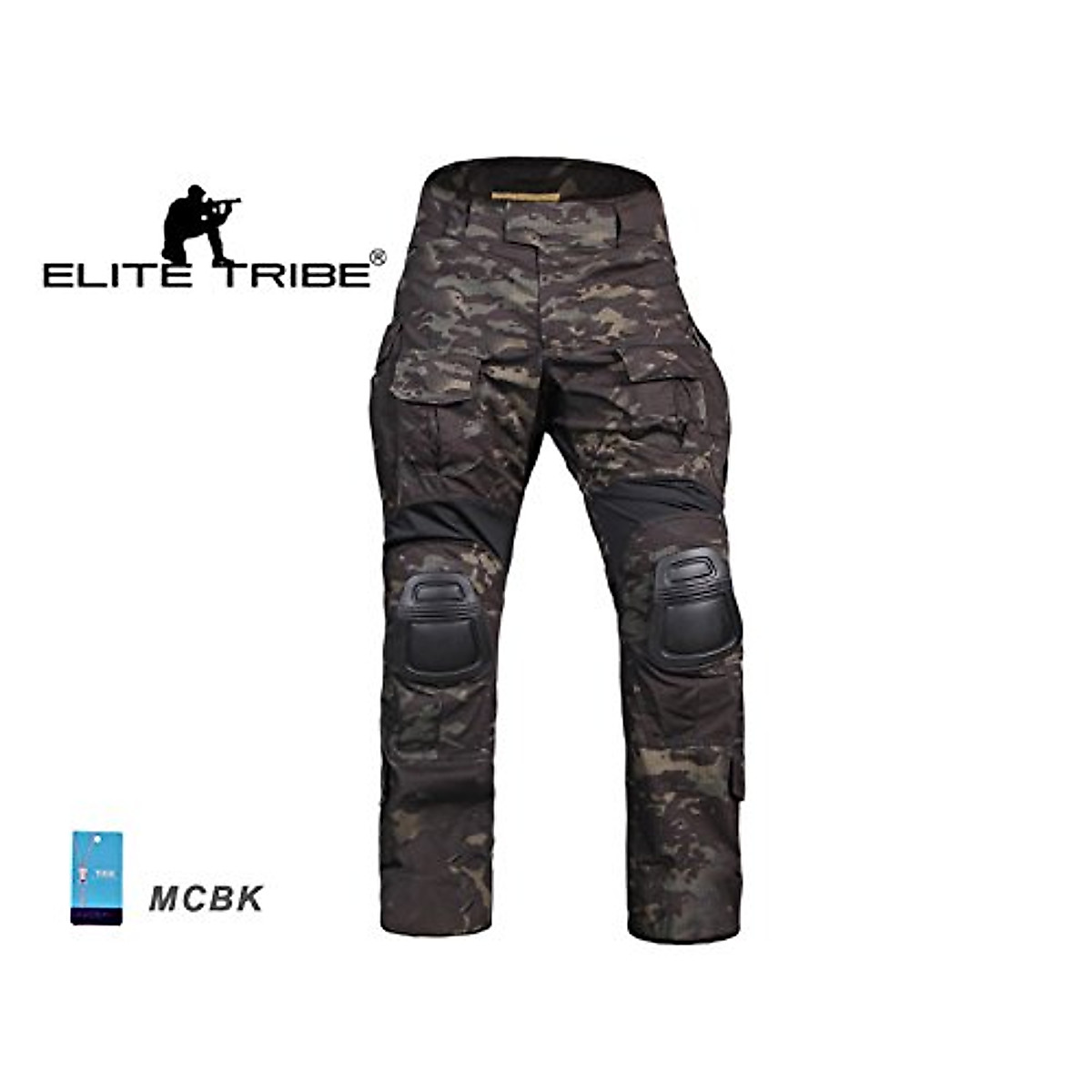 Airsoft Military BDU Tactical Suit Combat Gen3 Uniform Shirt Pants Multicam Black (L)