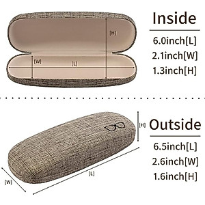ZONLY Eyeglasses Case,(6 Piece) Unisex Hard Shell Eyeglasses Cases Protective Case For Glasse