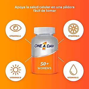 One A Day Women’s Multivitamin, Supplement with Vitamin A, C, D, E and Zinc for Immune Health Support, B12, Biotin, Calcium & More, Tablet 200 count