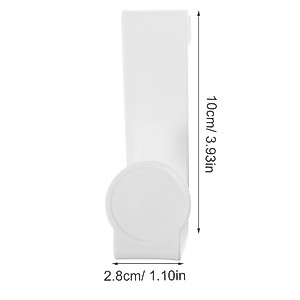 2pcs Multifunctional z Hook Plastic Potty Hangers Over The Door Hook Toilet Handles Over The Door Racks Coat Hanging Hooks Storage Hooks Toilet Seat Hook Washer Hat Baby White