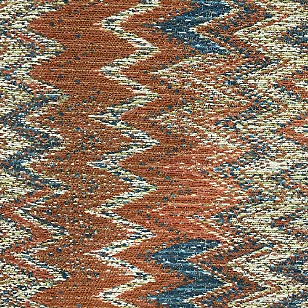 Plutus Brands Multi-Color Plutus Wave Chevron Luxury Throw Pillow 18 in x 18in, Double Sided 18" x 18"