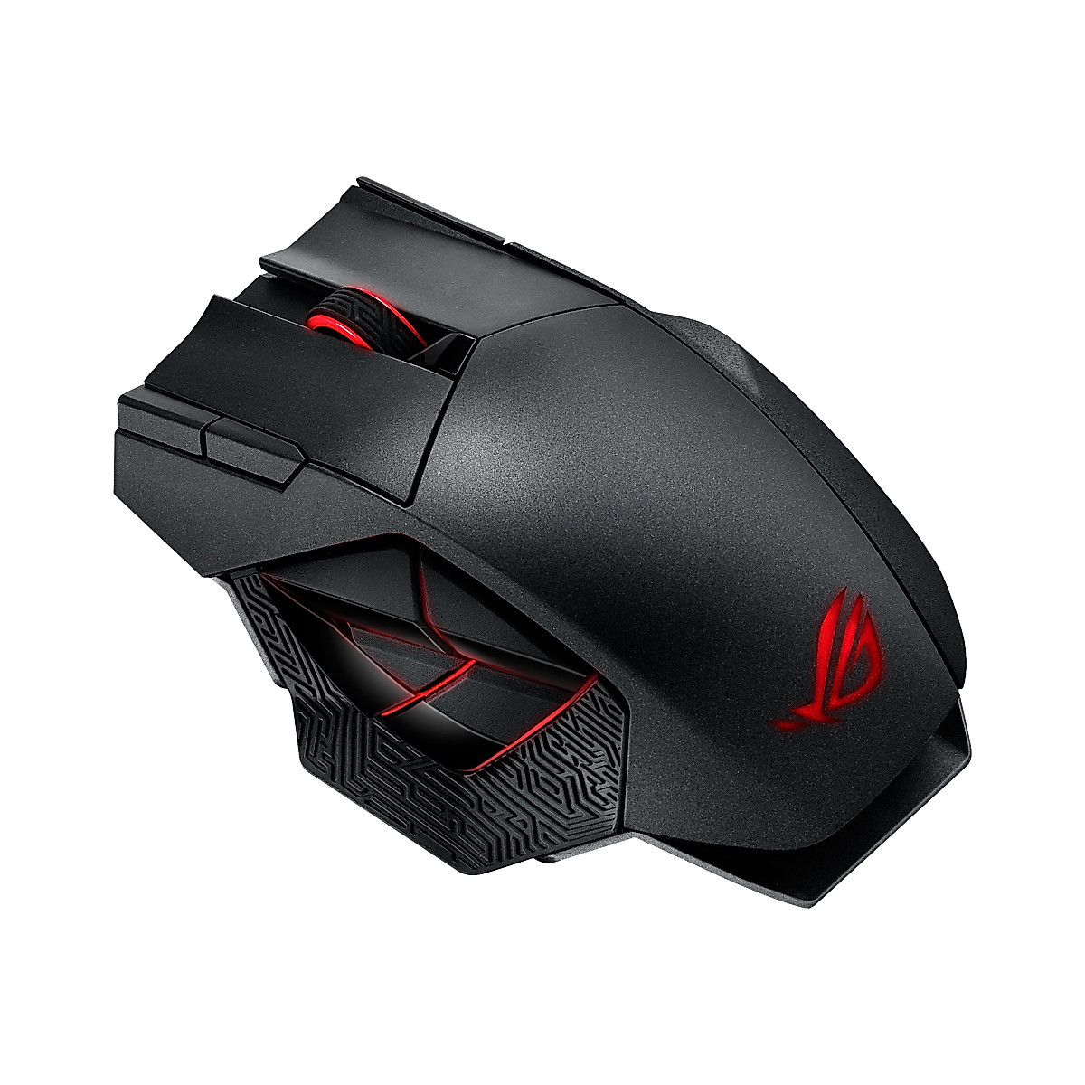 ASUS RGB Laser Gaming Mouse - ROG Spatha | Wireless/Wired Gaming Mouse for PC | for Right-Handed Gamers | 8200 DPI Laser Sensor | Ultra-Precise Mouse Tracking for MMO Games | 3D Printer Friendly