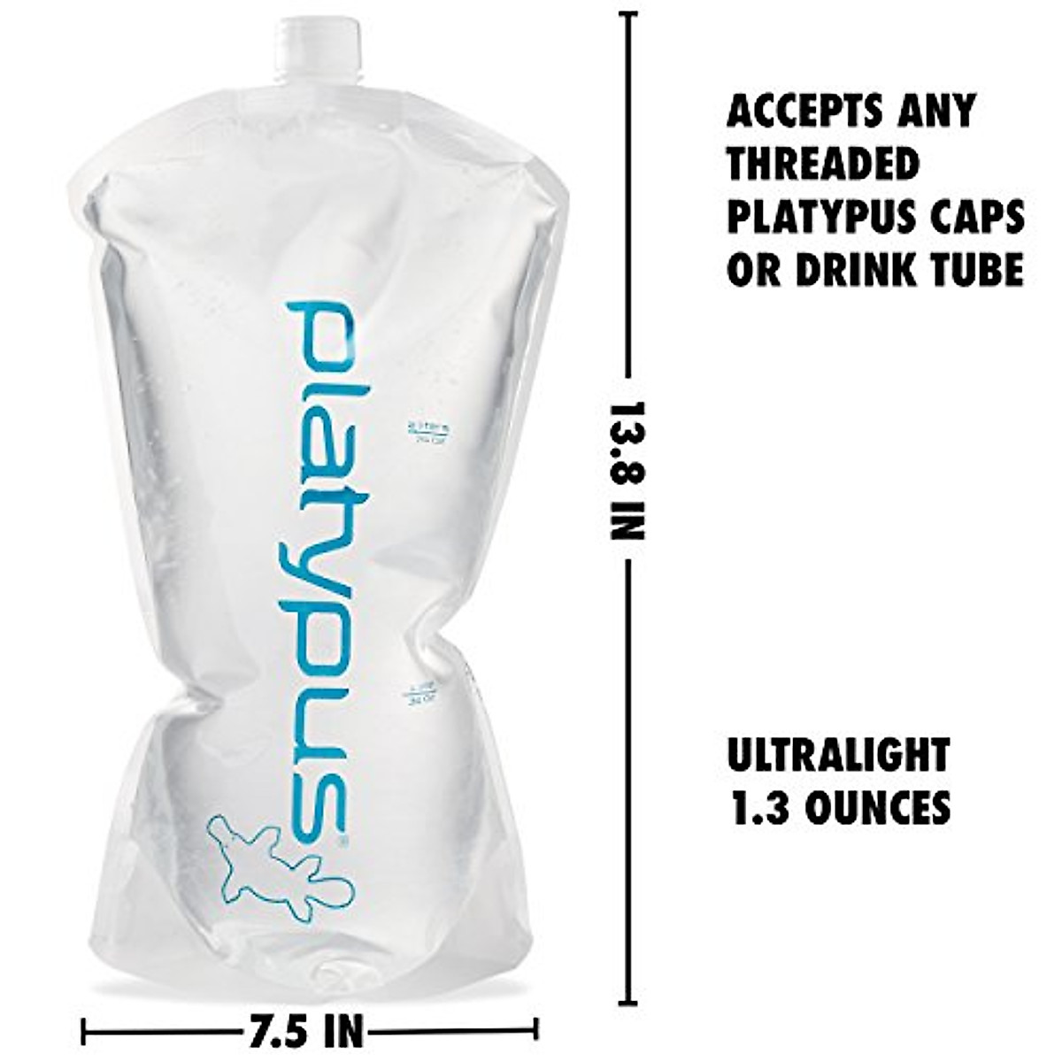 Platypus Platy 2-Liter Flexible Water Bottle