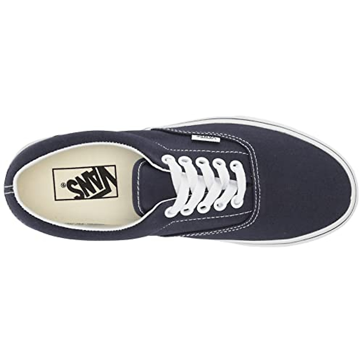 Vans VEWZNVY Unisex Era Canvas Skate Shoes,Navy,7 B(M) US Women / 5.5 D(M) US Men