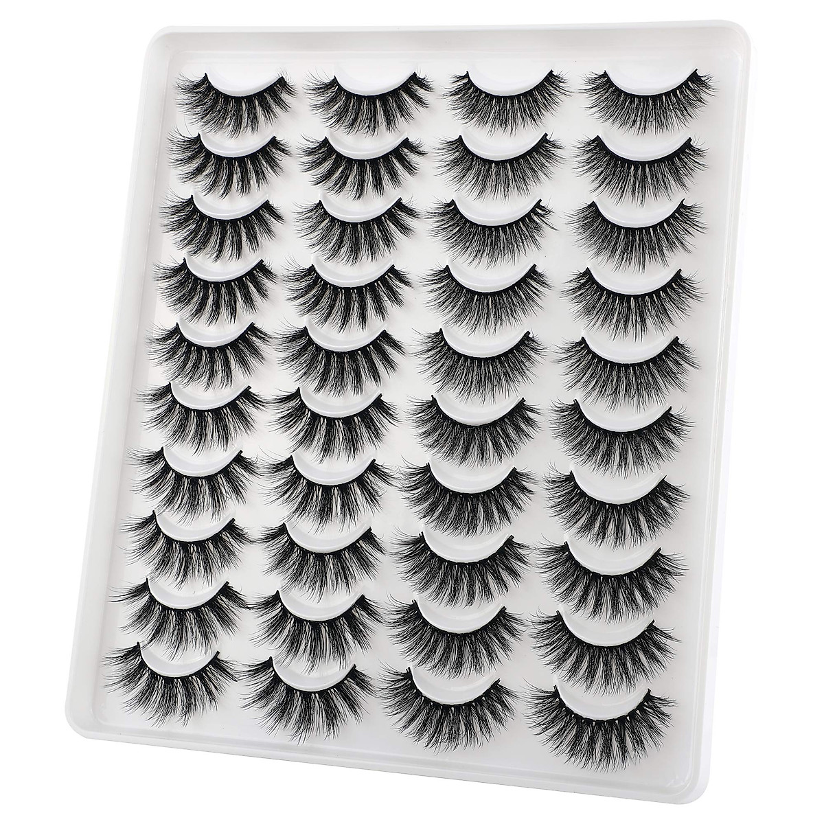 20 Pairs Lashes Wispy Eyelashes 4 Styles False Eyelashes 3D Faux Mink Lashes Wholesale Bulk Natural Fake Eyelashes Dramatic Long Eyelashes by Calphdiar