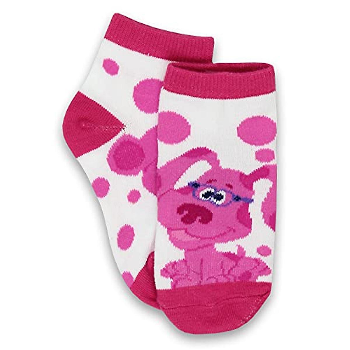 Blue's Clues & You! Baby Toddler 6 Pack Quarter Socks (12-24 Months, Magenta)