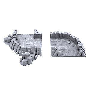 Planetary Outpost Trenches by Makers Anvil - Compatible with Dungeons and Dragons (DND), 28mm Miniature Wargaming, Tabletop RPGs, Wargame Scenery