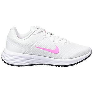 Nike Women's Revolution 6 NN White/Pink Spell-Fossil Stone (DC3729 103) - 9