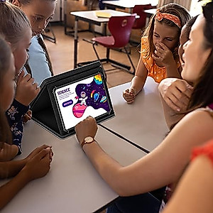 KHOMO Universal Padfolio Case - Portfolio Organizer for Tablet 8.5 up to 11 inch –PU Leather Notebook Pad Holder Folder for iPad, Air, Pro & Others