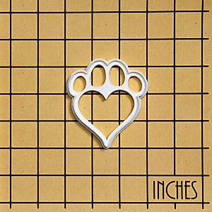 Heart Paw cookie cutter - Large size, 1 piece - Bakerlogy