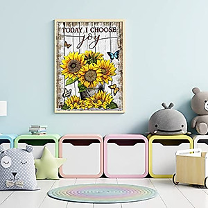 Sunflower Cross Stitch Kits for Adults - Stamped Crossstitching Kits Preprinted 11 Count Cross-Stitch Kit for Beginner, 11CT Prestamped Easy Pattern Needlepoint Kits Crafts for Decor 11.8x15.7inch