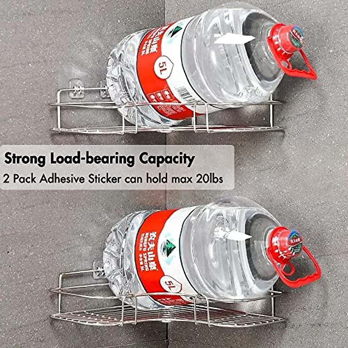 ‘Felibeaco 4 Pcs Adhesive Hooks Sticker/Wall Hooks for Corner Banthroom Shower Caddy Shelf -4 Pack