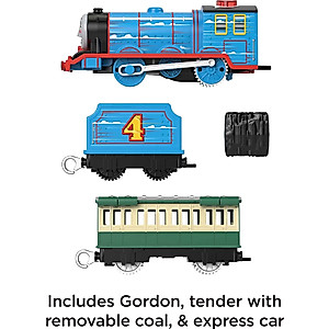Thomas & Friends Motorized Toy Train Talking Gordon Engine with Sounds Phrases & Coal Tender for Preschool Pretend Play Kids Ages 3+ Years
