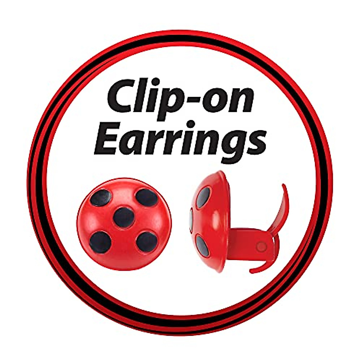 Miraculous girls female Ladybug Dress Up Set with Yoyo, Color Change Akuma, Tikki kwami, mask and Earrings by Playmates Toys