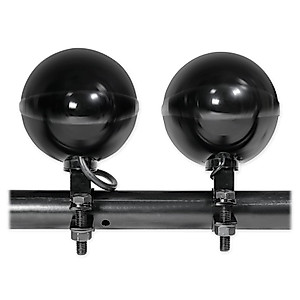 Rockville rocknride (2) RockNRide 3" Powered Bluetooth Metal Motorcycle Handlebar Speakers, Black