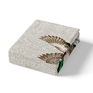 Mallard Duck Bedding Set Queen Wild Animal Comforter Cover, Grey Honeycomb Bed Set Lake Wildlife Duvet Cover, Modern Geometric Hexagon Bedspread Cover Hunting Theme Home Decor 3pcs (Zipper Closure)