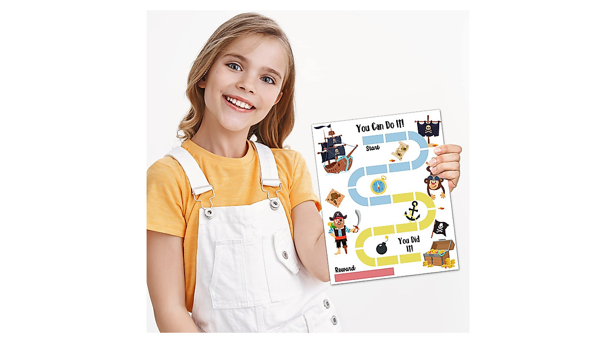 Pirate Themed Chore Chart for Kids - Reward System